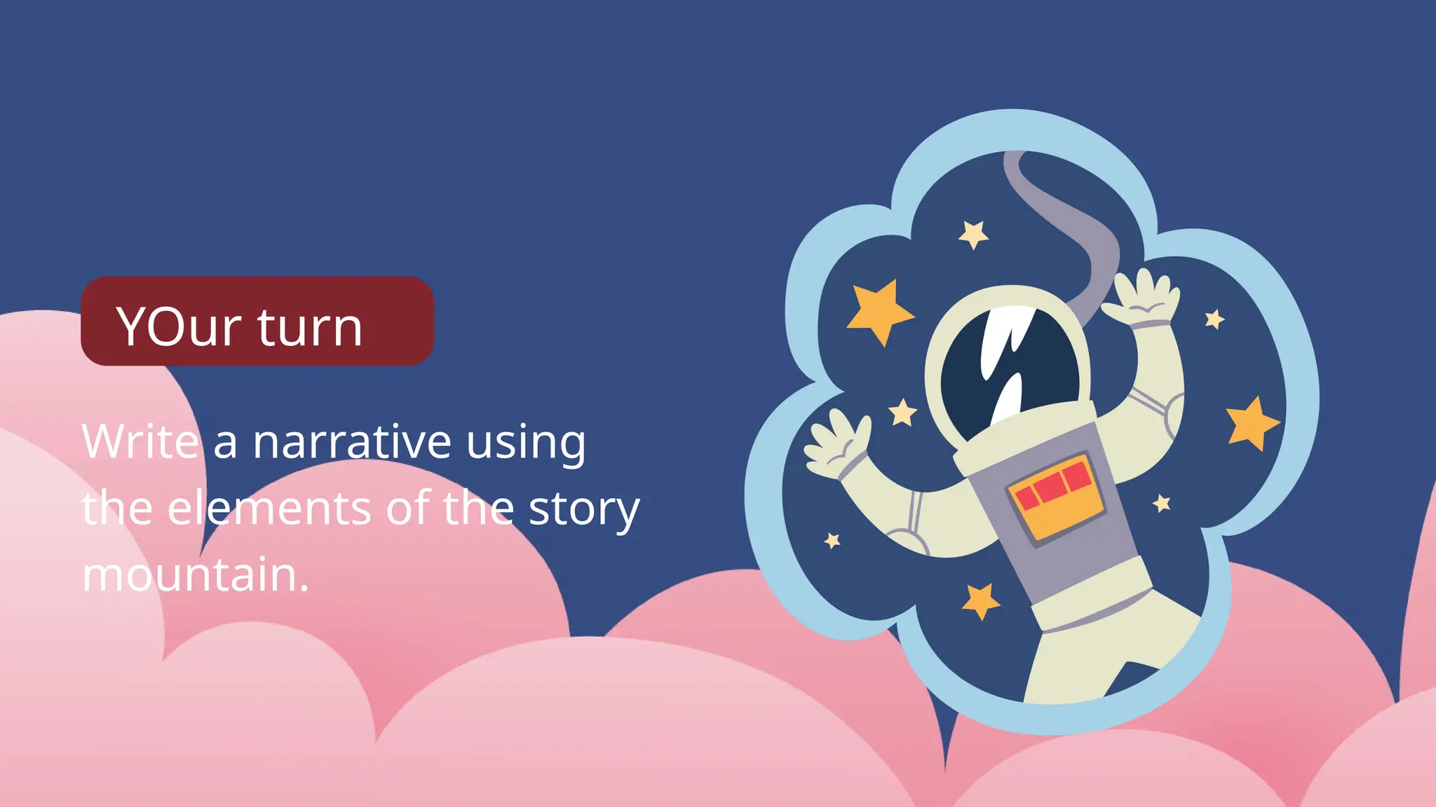 Blue Pink Illustrative Narrative Writing Story Mountain Presentation .pptx