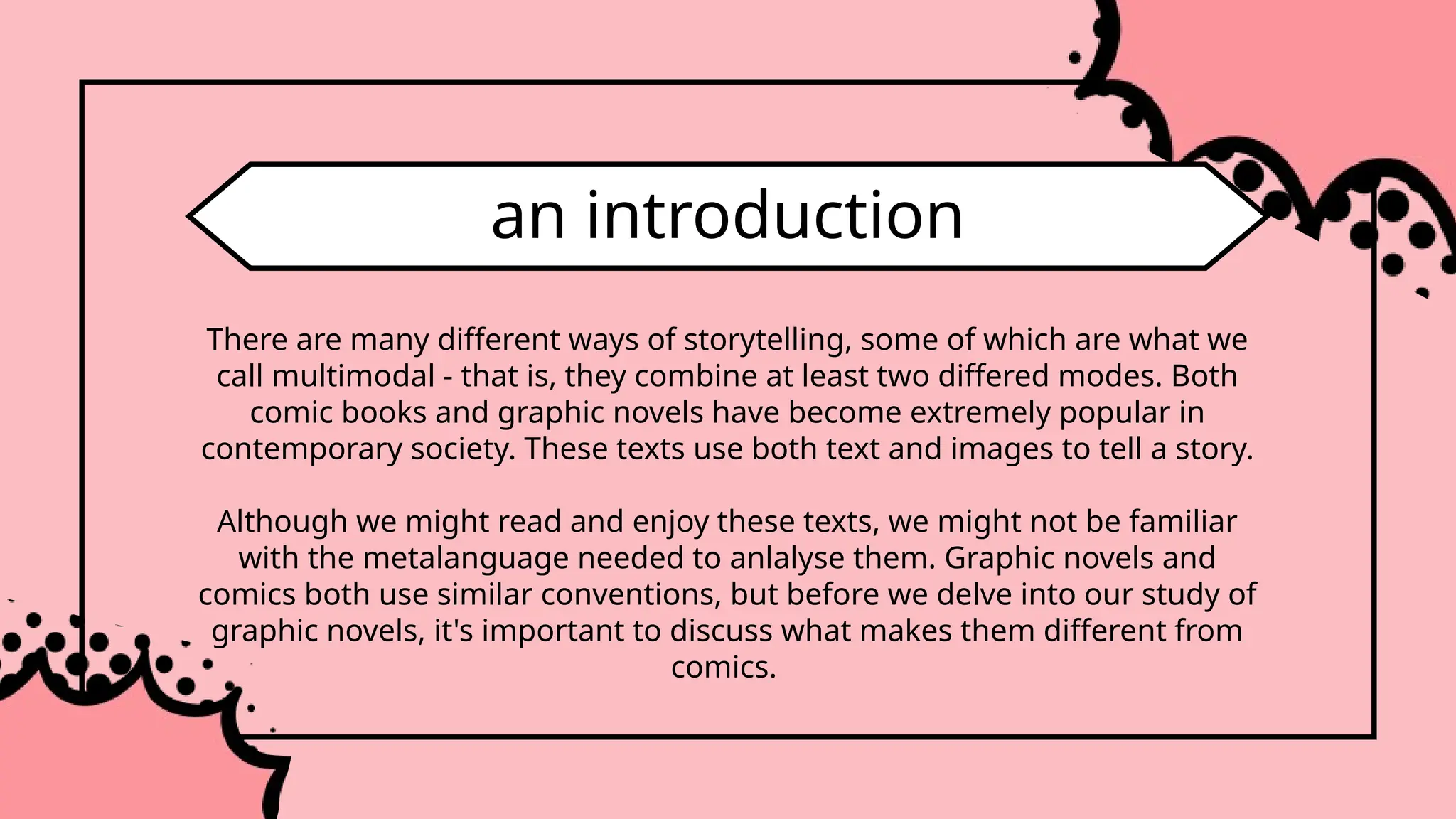Blue Pink Yellow Pastel Line English Graphic Novel Conventions ...
