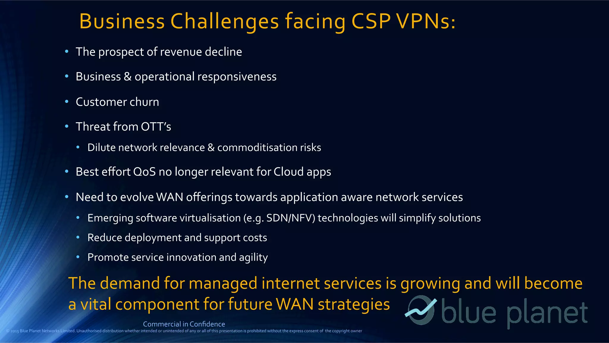 Blue planet Networks Overview | PPTX