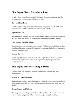 Blue Poppy Symbolism and Meaning in Love, Death & Bible.docx