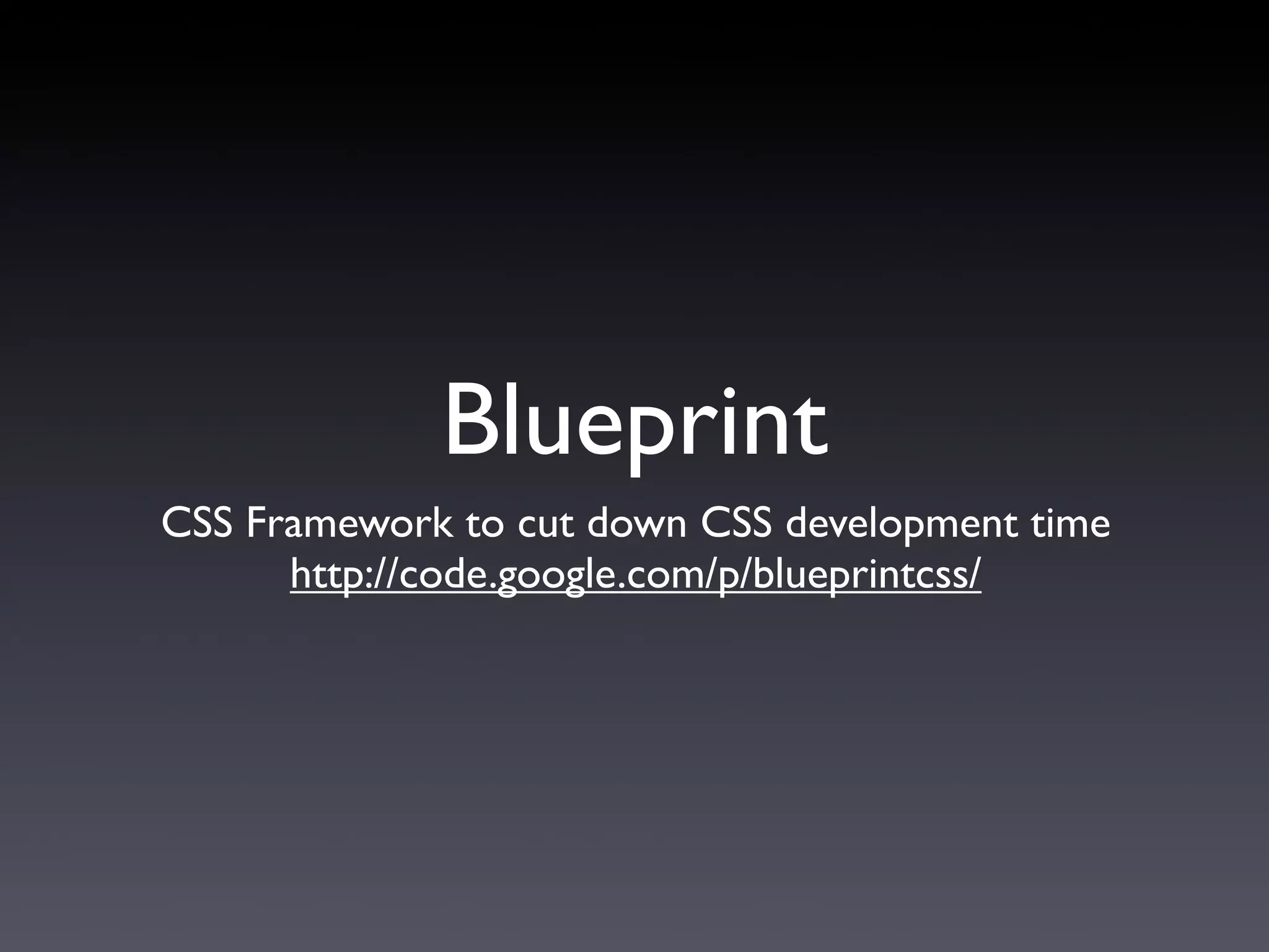 Blueprint & Drafter JS | PPT