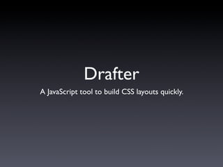 Blueprint & Drafter JS | PPT