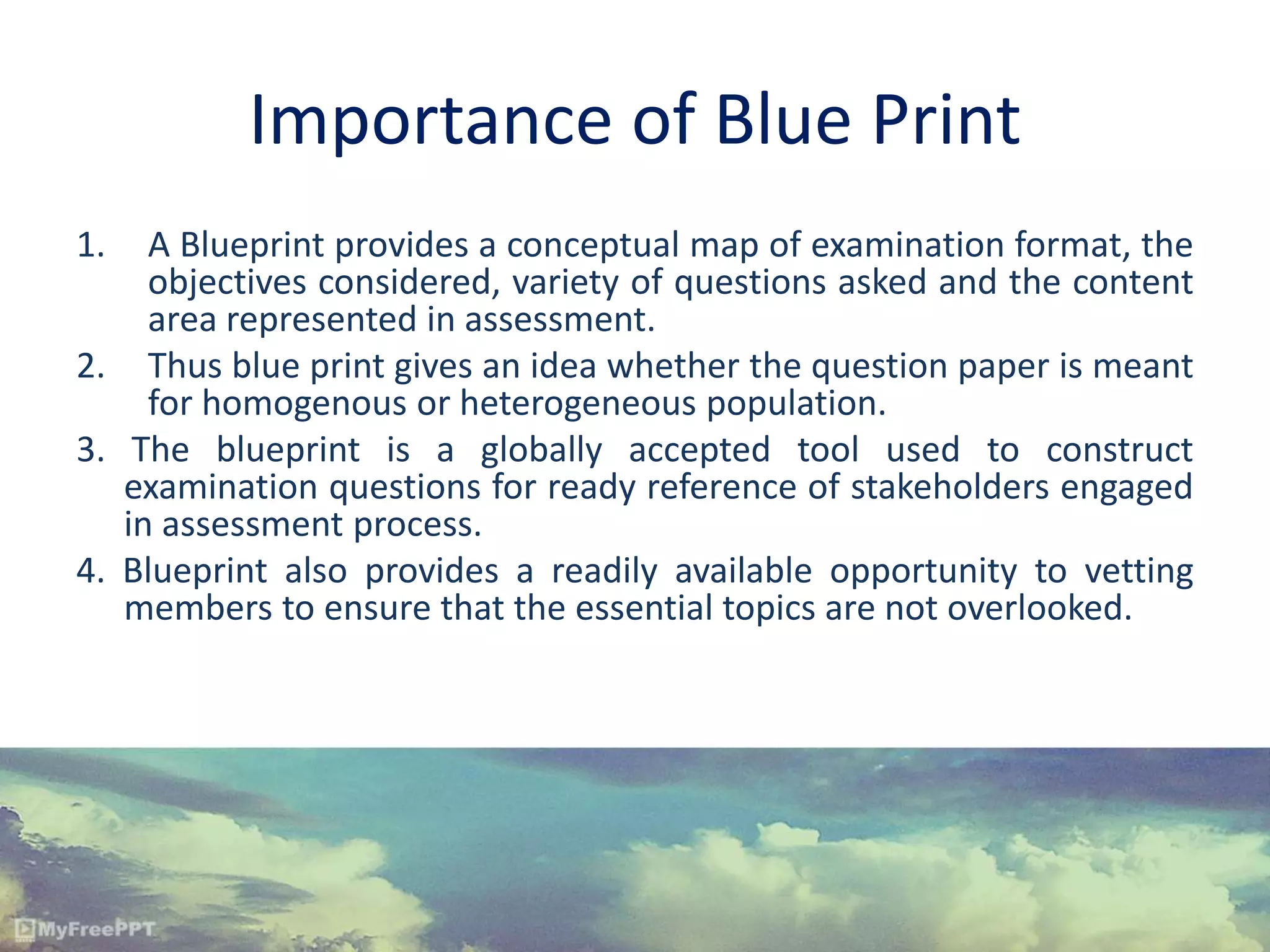 Blue print | PPTX