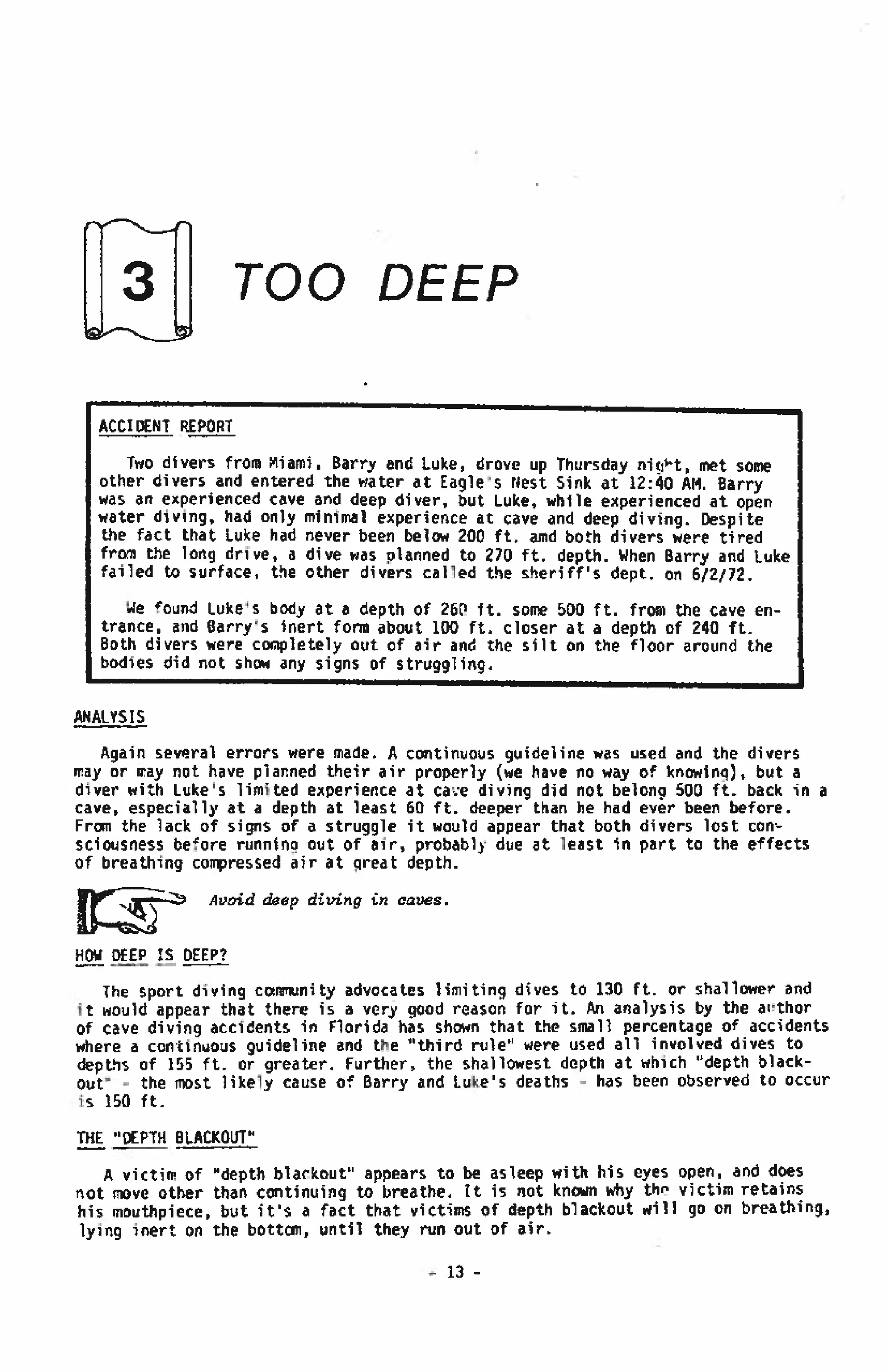 BASIC CAVE DIVING - A Blueprint for Survival | PDF