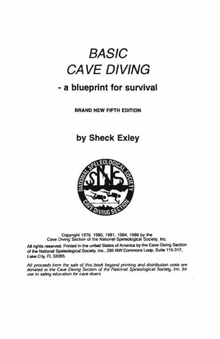 BASIC CAVE DIVING - A Blueprint for Survival | PDF