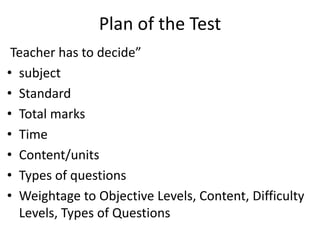 Blueprint and achievemnt test | PPT