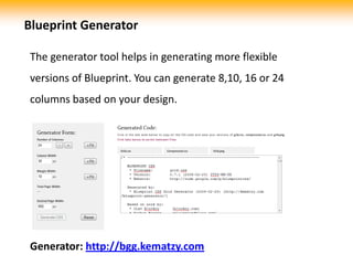 Blueprint css framework | PPTX