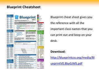 Blueprint css framework | PPTX
