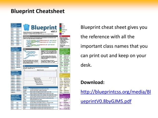 Blueprint css framework | PPTX