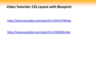 Blueprint css framework | PPTX
