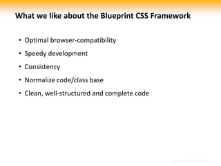 Blueprint css framework | PPTX