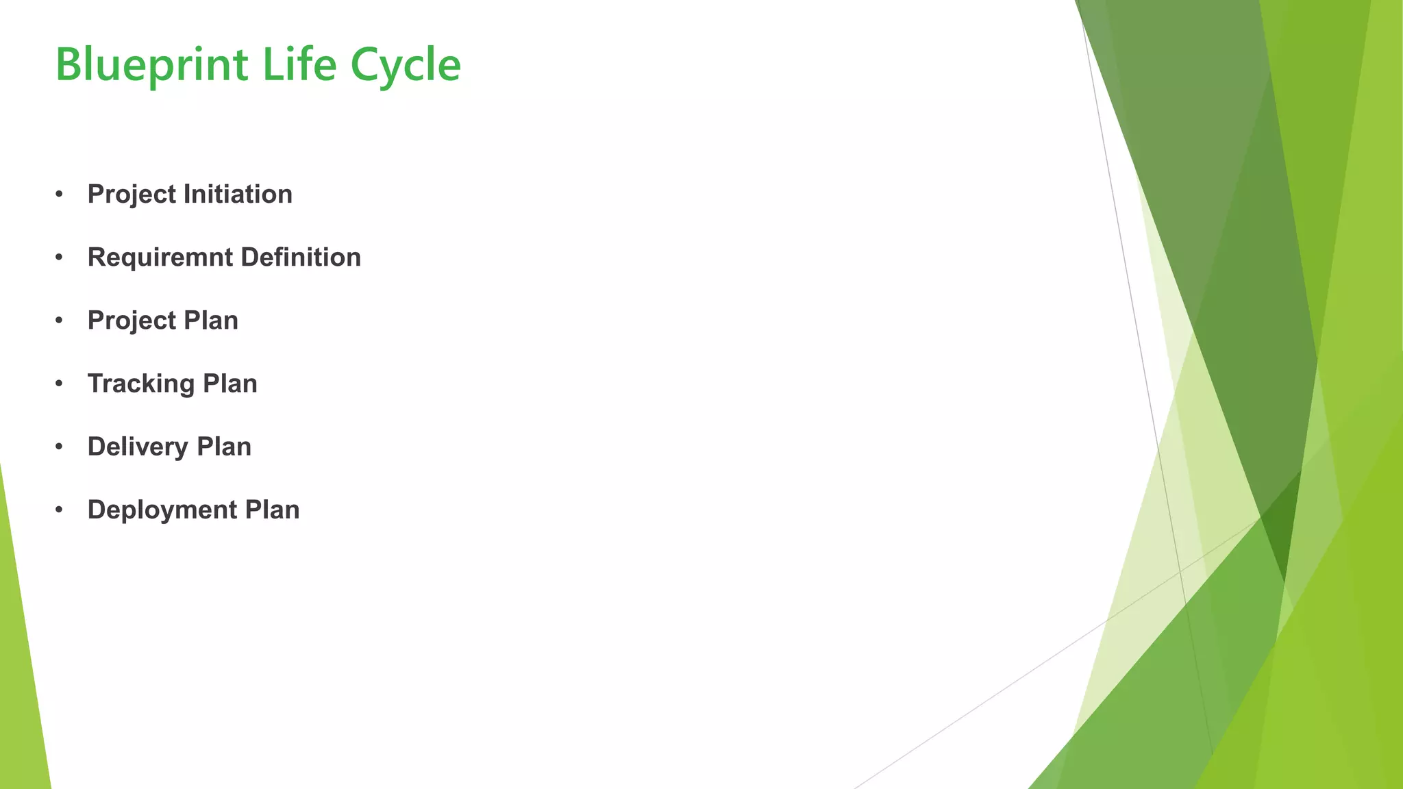 Blueprinting life cycle (1) | PPT