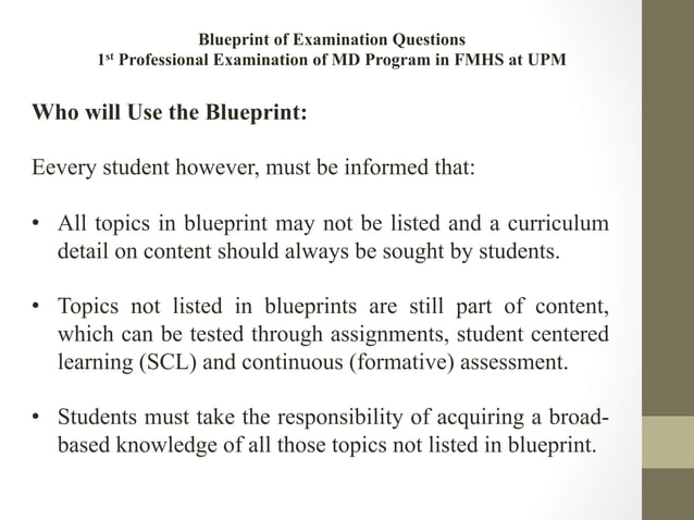 Blueprint of exam questions | PDF | Educational Assessment | Education