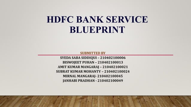 Blue print of HDFC bank.pptx