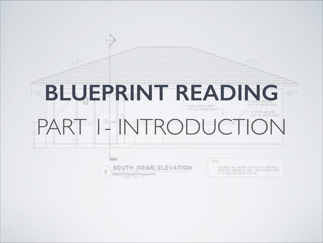 Blueprint Reading- Introduction | PDF
