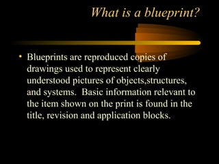 Blueprint reading | PPT