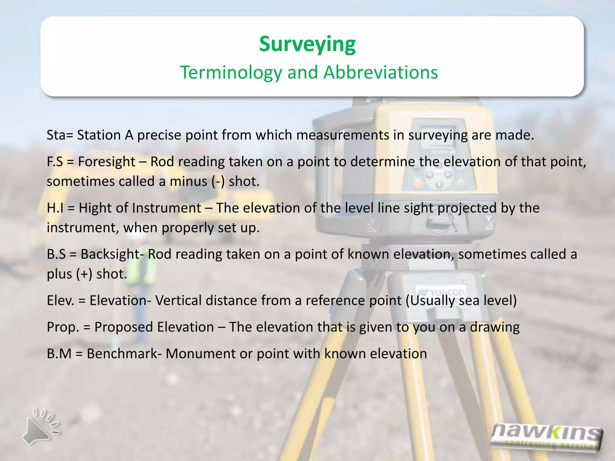 Blueprint reading, surveying and layout 18.1 | PPTX