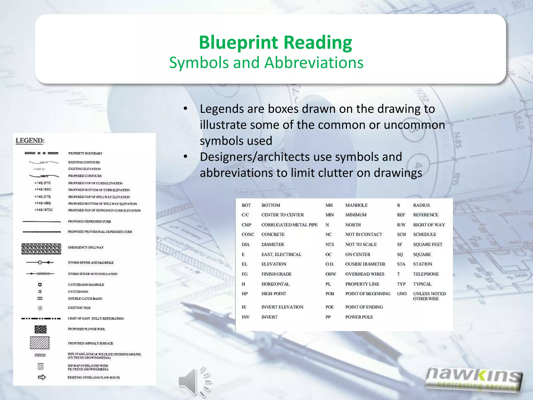 Blueprint reading, surveying and layout 18.1 | PPTX