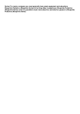 ( PDF ) Blueprints Pediatrics (Blueprints Series) android