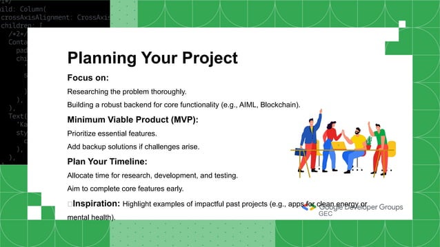 Tech Winter GDG On Campus GEC - Blueprint To Brilliant Projects | PPTX