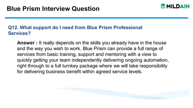 Blue Prism Interview Questions You Must Know in 2020 | PPT