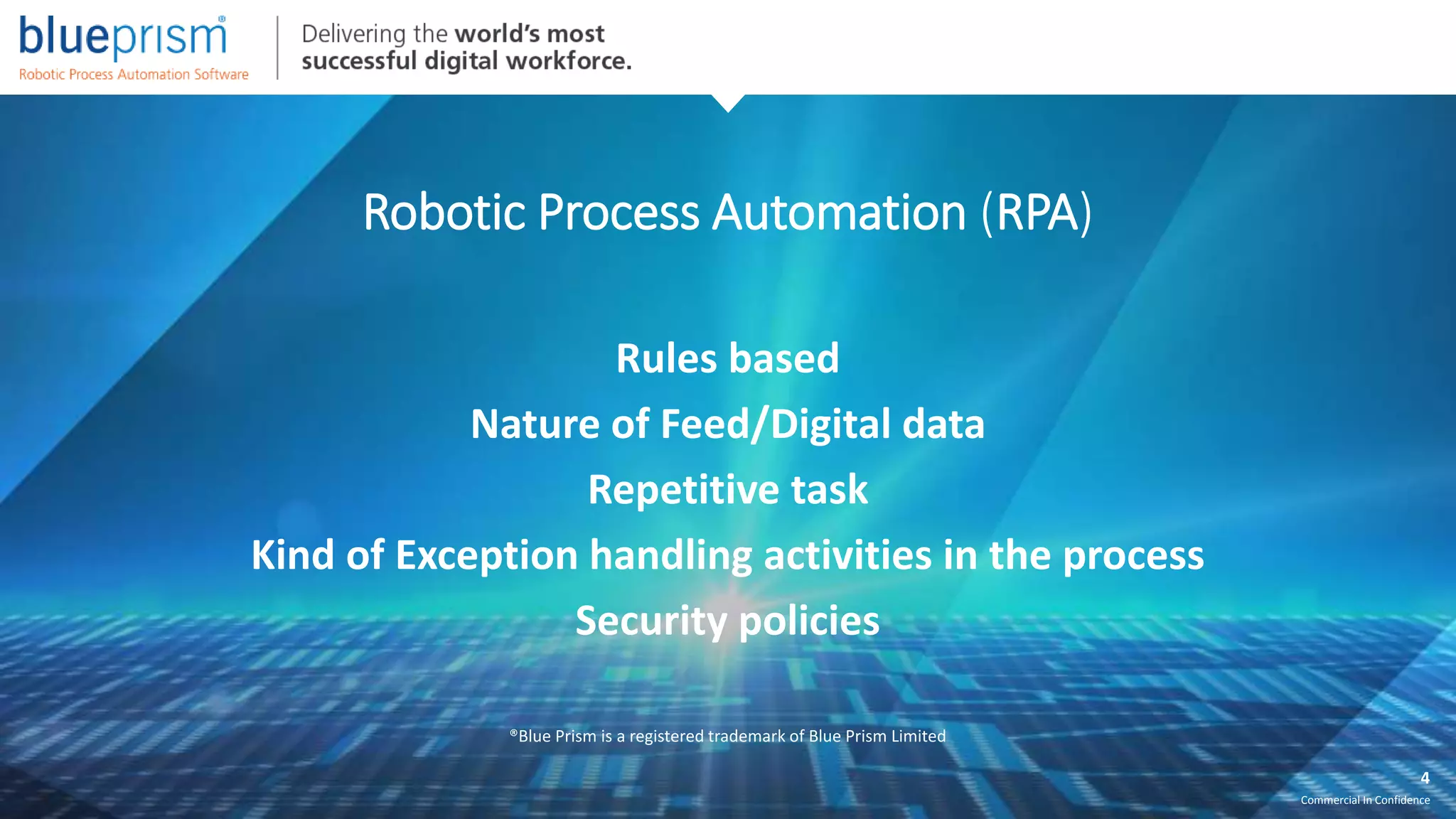 Blue prism introduction | PPTX