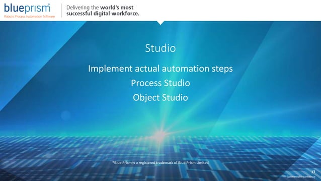 Blue prism introduction | PPTX | Robotics | Technology & Computing