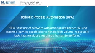 Blue prism introduction | PPTX