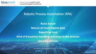 Blue prism introduction | PPTX