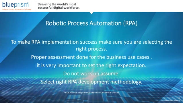 Blue prism introduction | PPTX | Robotics | Technology & Computing