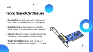 Summary and Best Practices for Sound Card Maintenance | PPTX
