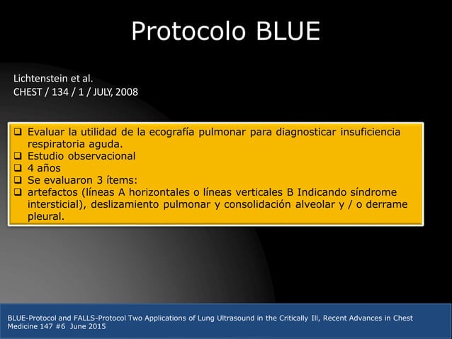 Blue Protocol Bedside Lung Ultrasound In Emergency Ppt