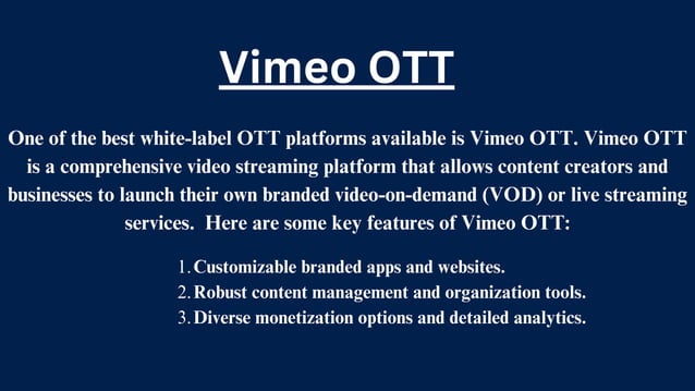 5 Best White Label OTT Platforms | PDF