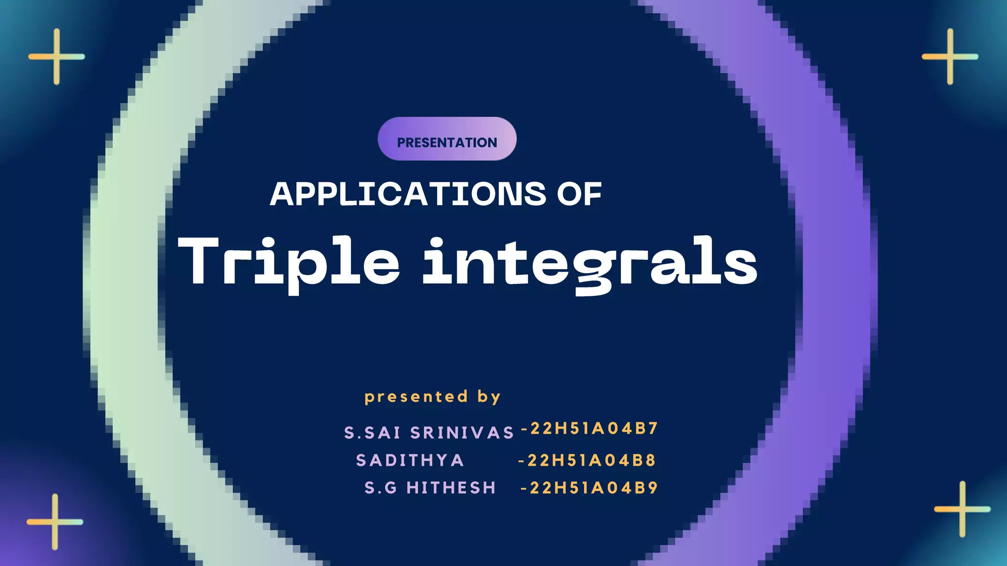 Applications Triple Integrals Pptx