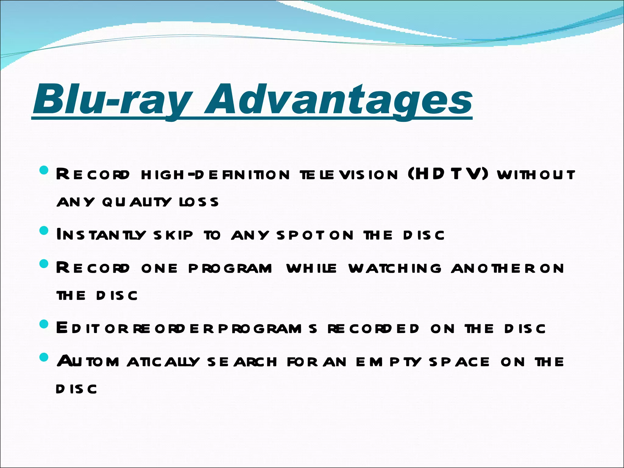 Blue ray disc ppt | PPT