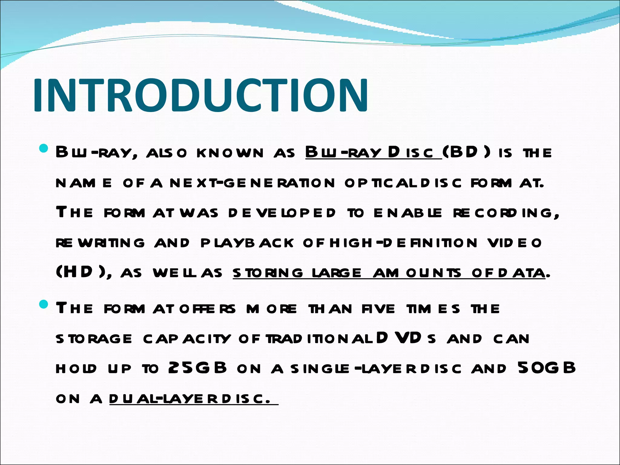 Blue ray disc ppt | PPT