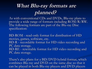 Blue ray disc seminar representation | PPT | Home Entertainment Systems ...