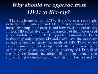 Blue ray disc seminar representation | PPT | Home Entertainment Systems ...