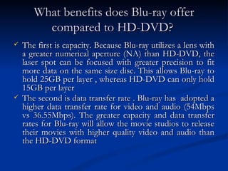 Blue ray disc seminar representation | PPT