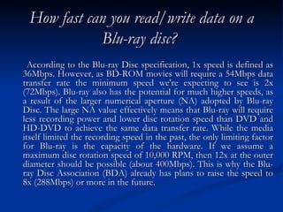 Blue ray disc seminar representation | PPT | Home Entertainment Systems ...