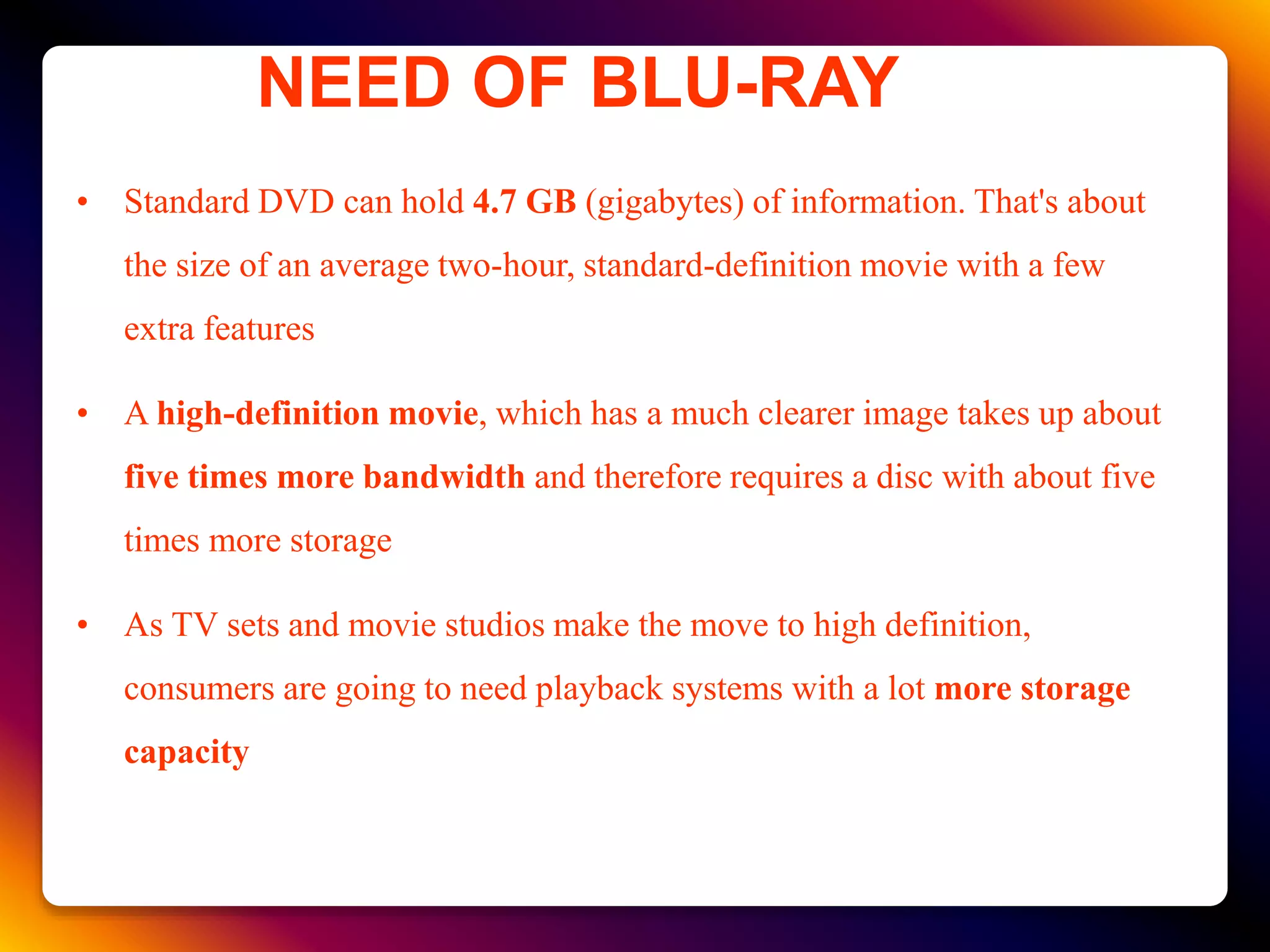 Blue ray disk ppt | PPTX