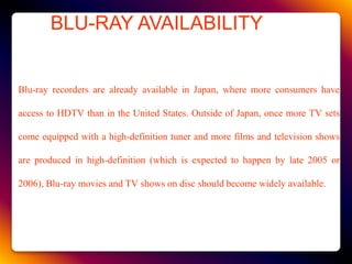 Blue ray disk ppt | PPTX