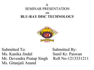 Blue ray disv technology | PPT