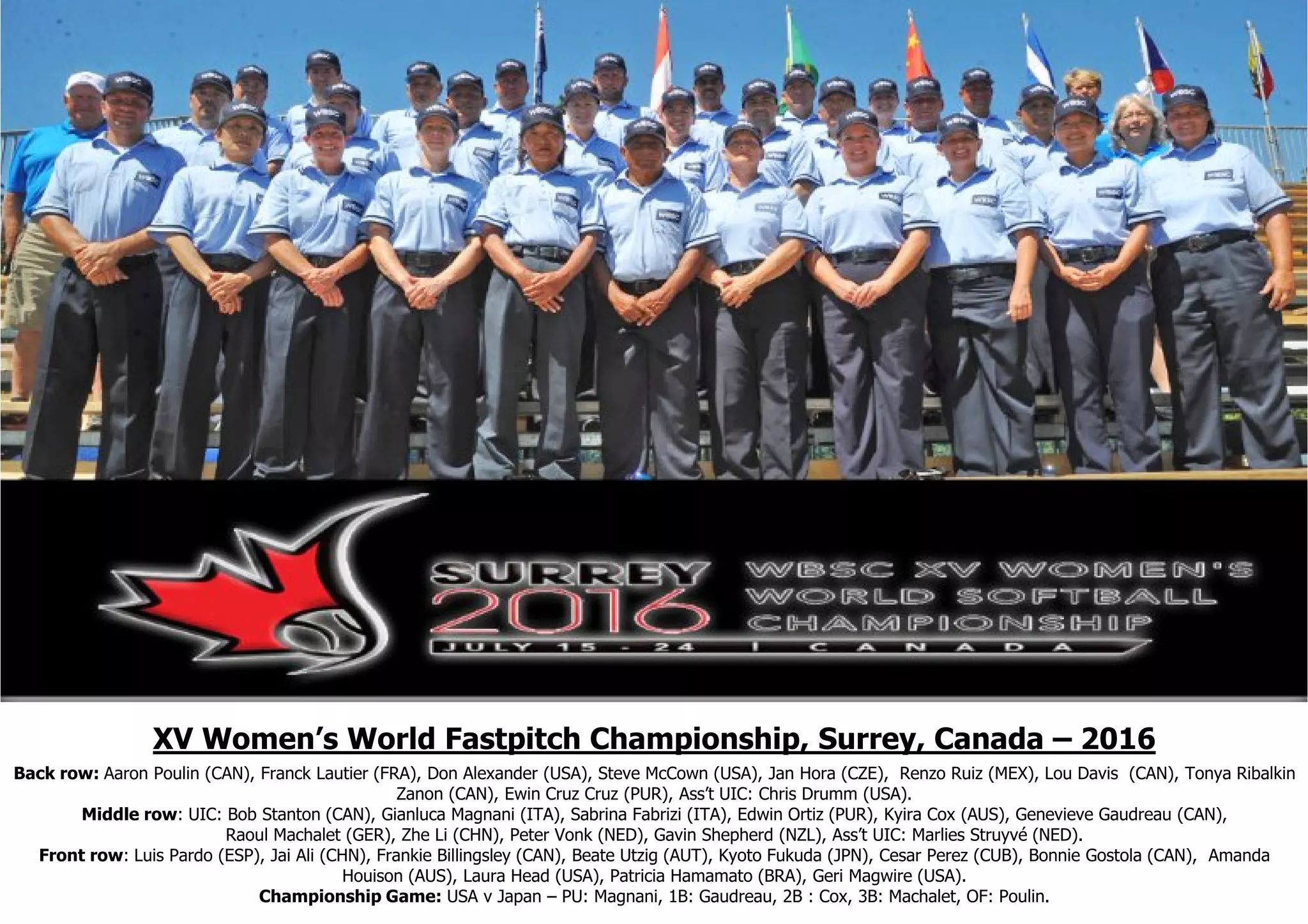 WBSC / ISF Blue Records Women's World Championships | PDF