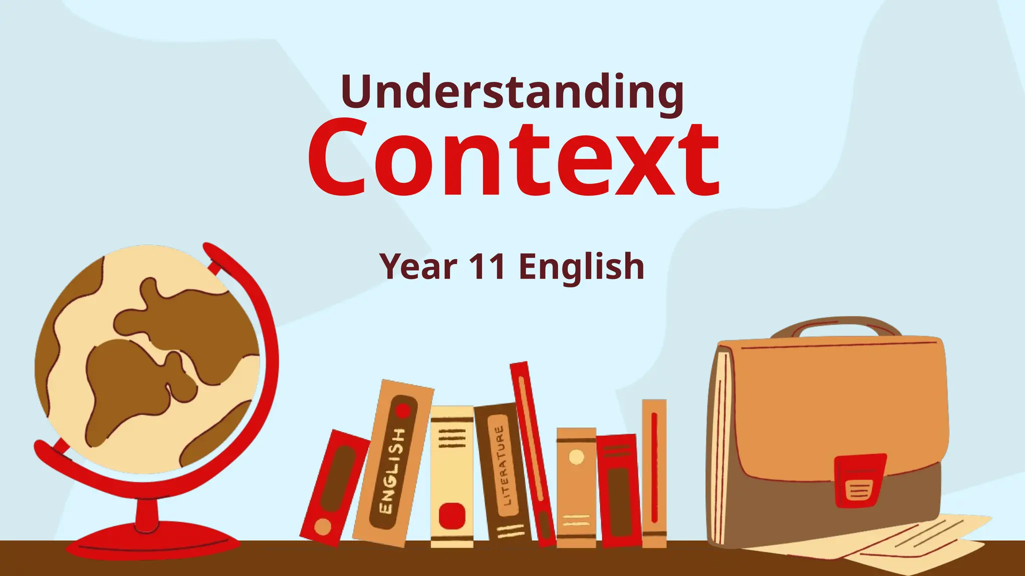 Blue Red Brown Illustrative English Understanding Context Presentation.pptx