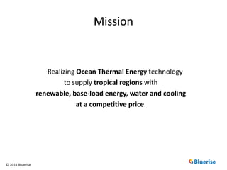 Bluerise introductory presentation | PDF