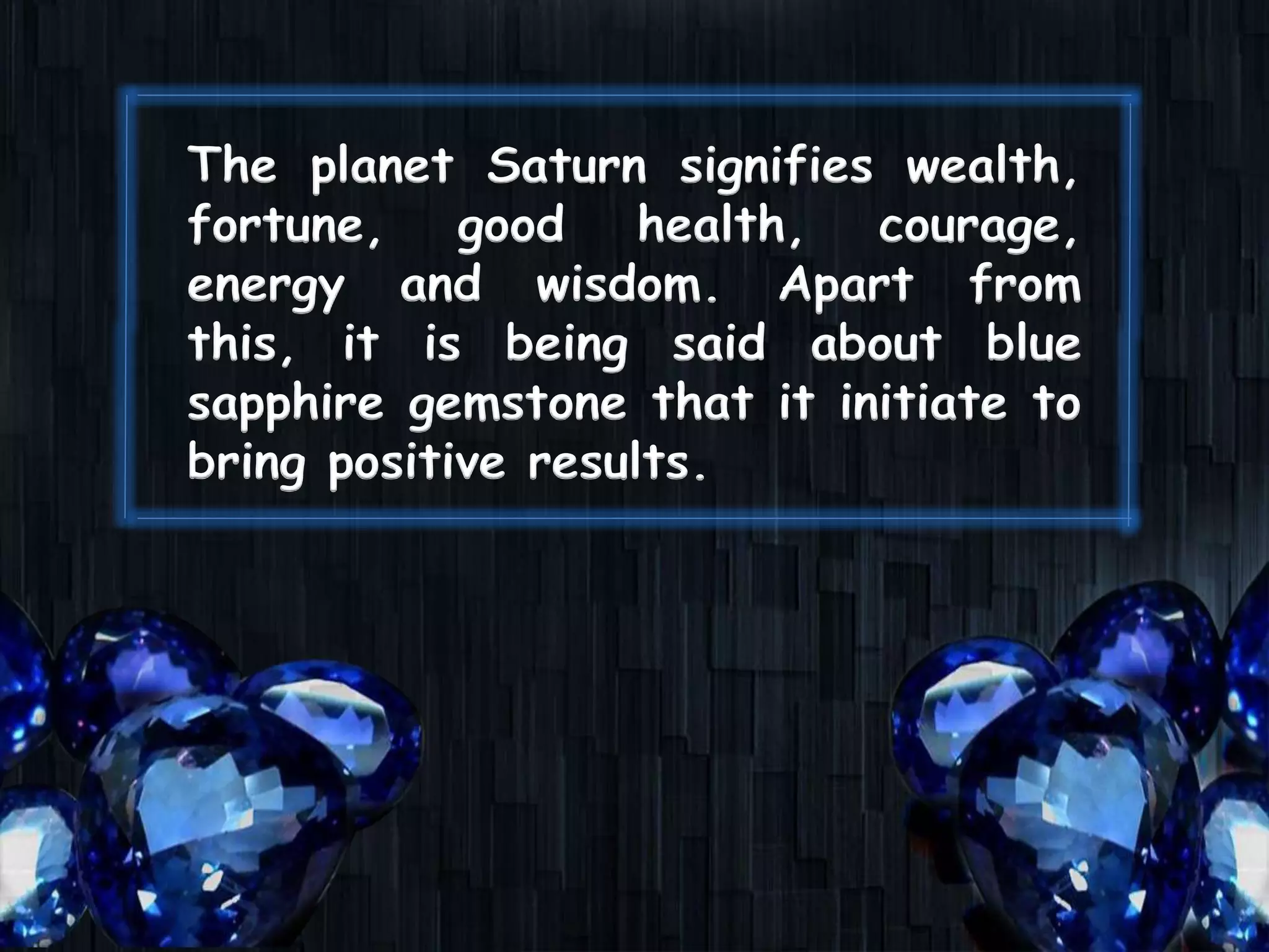 Blue Sapphire Gemstone For Aries | PPTX