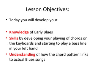 Blues background lesson 2 | PPT