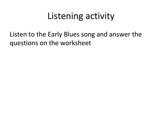 Blues background lesson 2 | PPT