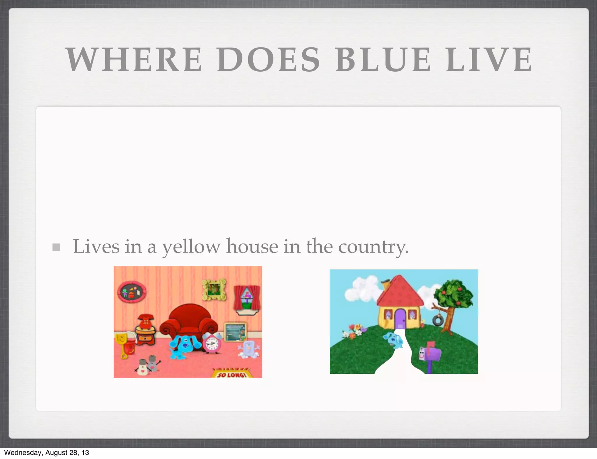 Blues Clues Characterization | PDF